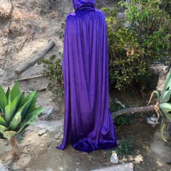 Jackets & Coats | Purple Velvet Capehooded Cloakhooded Cape | Poshmark